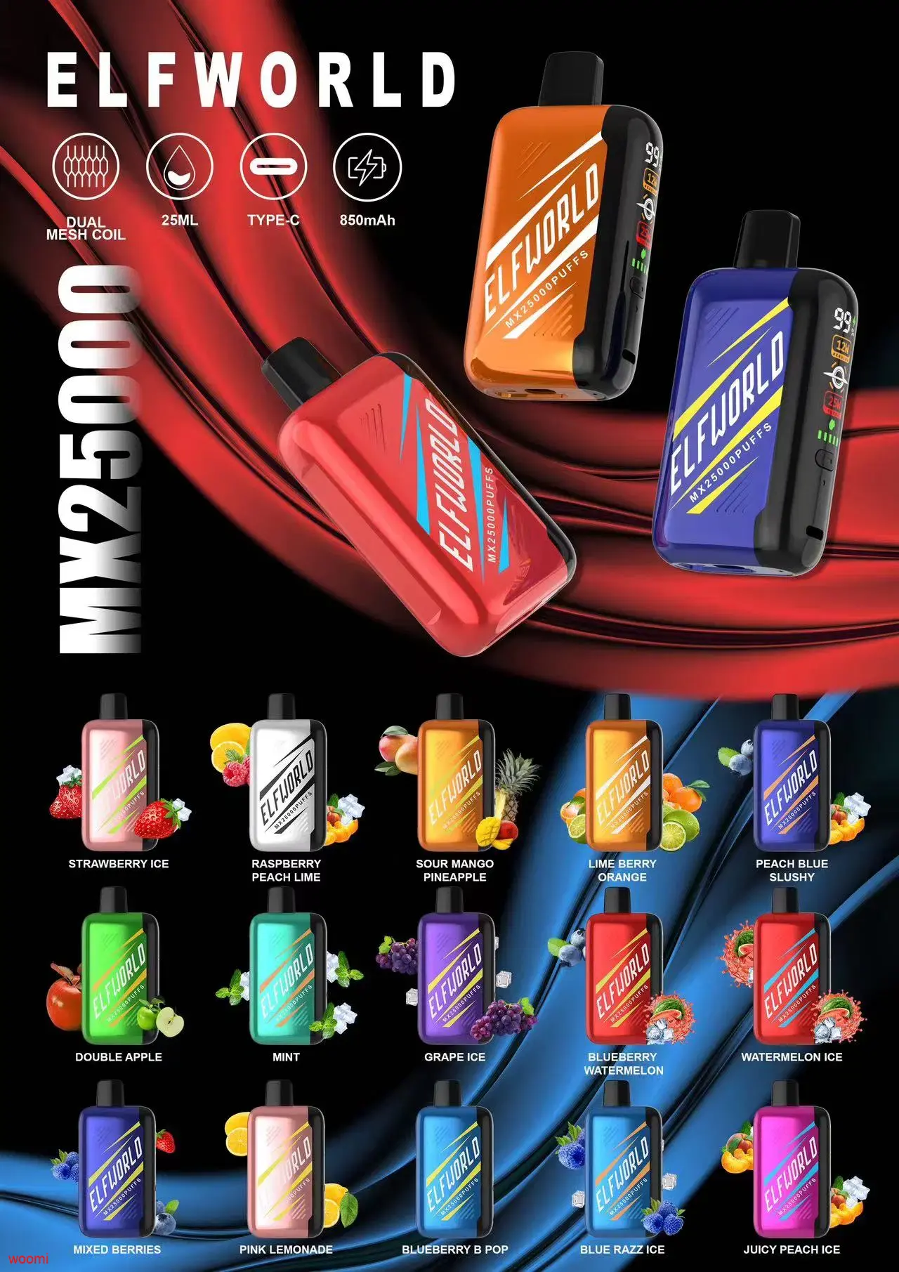 Elf World MX 25 000 | Elf World MX 25 000 puffs Mint 5% | Najlepšie ...